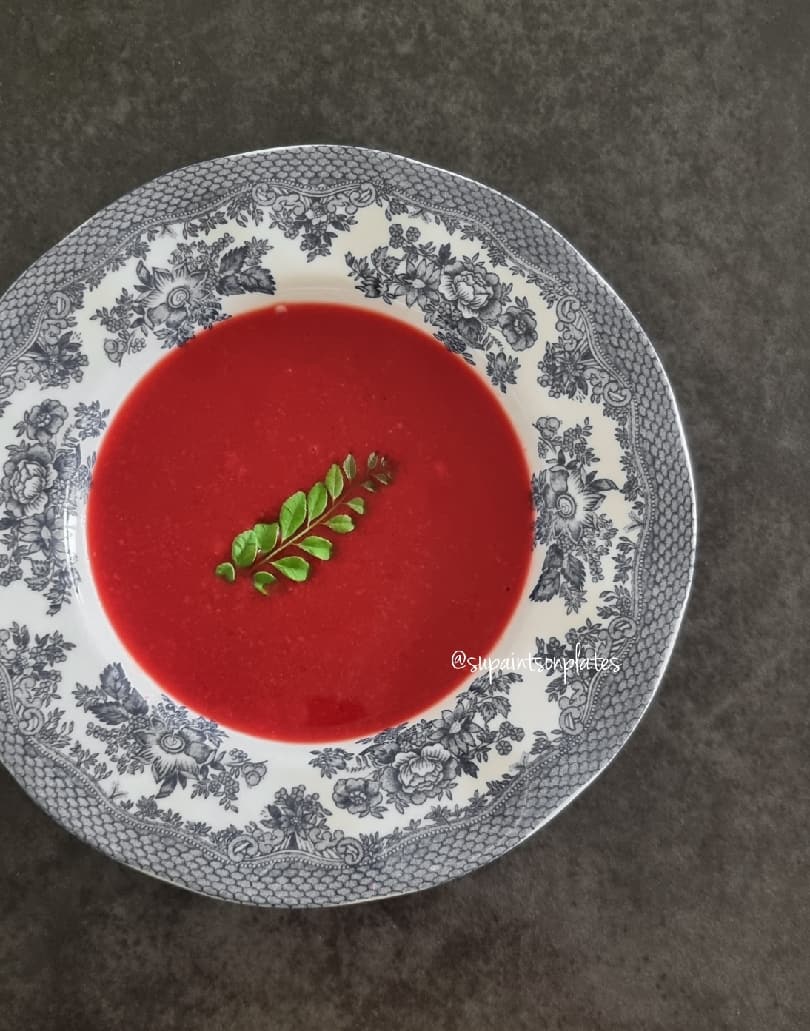 BEETROOT SAMBAR - Su Paints On Plates